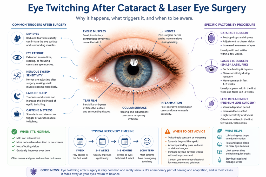 Eye Twitching After Laser, Lens And Cataract Eye Surgery - EuroEyes